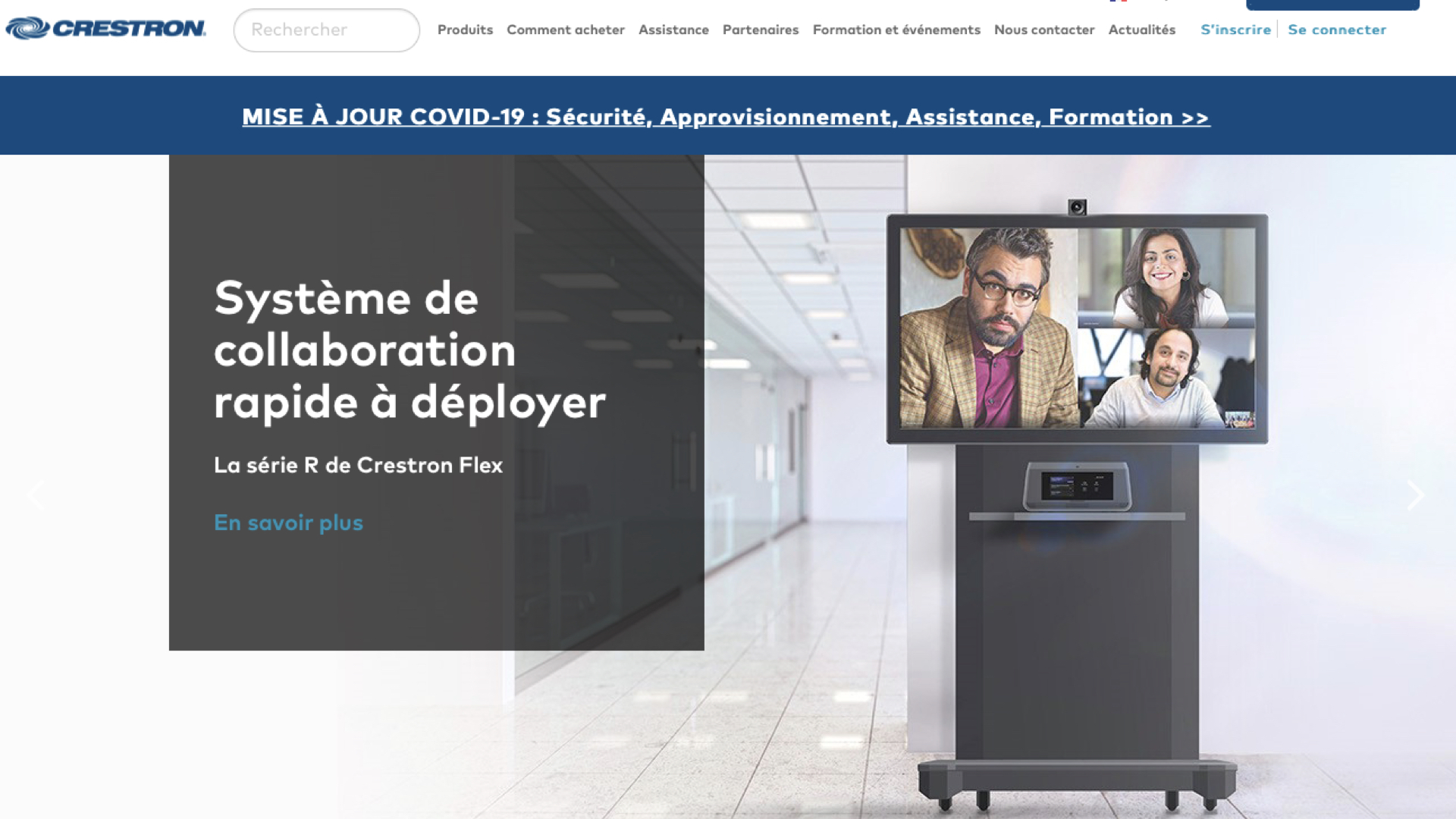 Sonovision - Une version française pour le site web Crestron