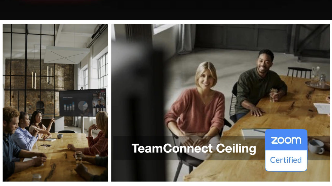 Sonovision - TeamConnect Ceiling 2 désormais certifié Zoom
