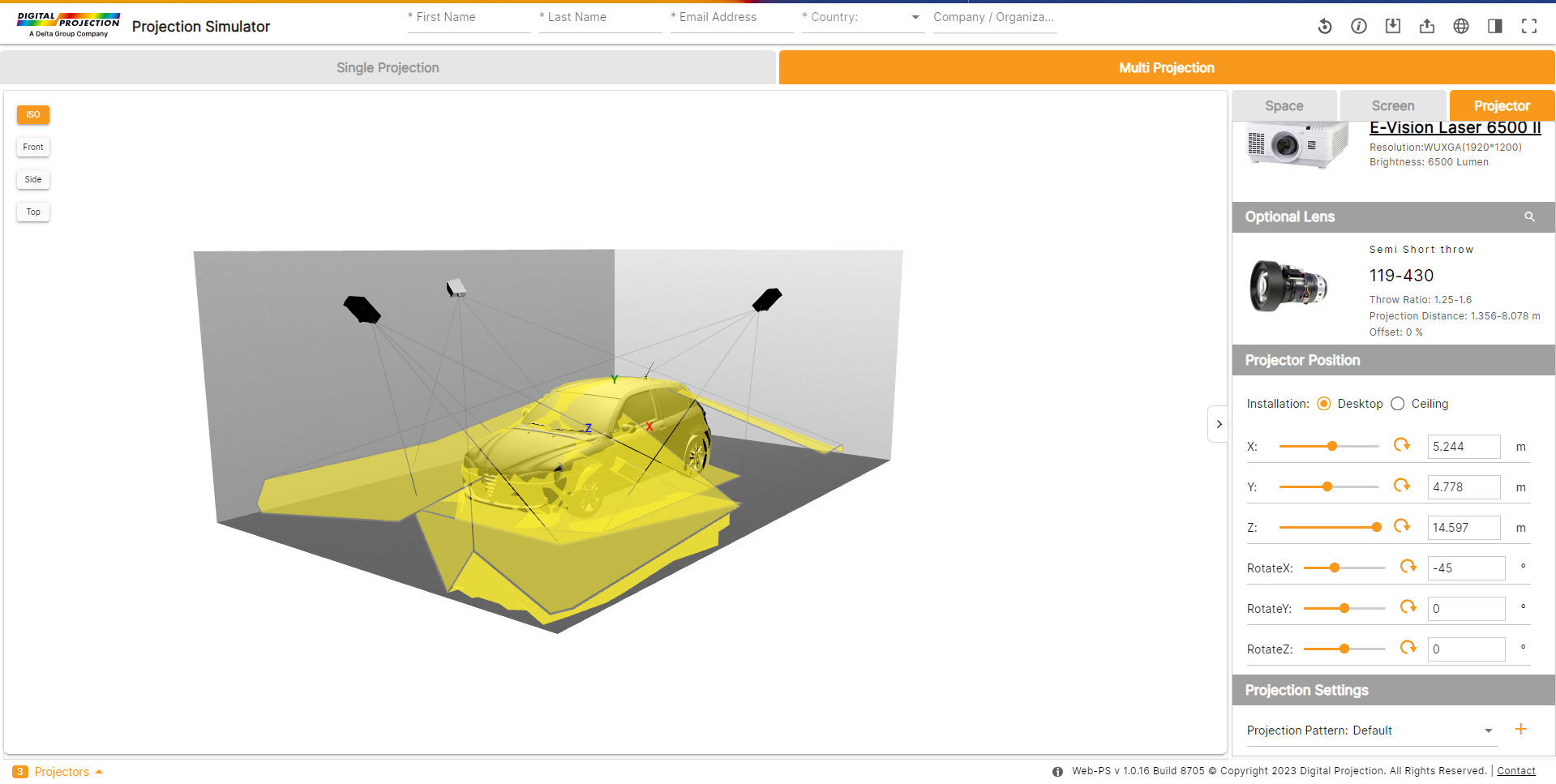 Sonovision - Digital Projection lance un simulateur de projection gratuit